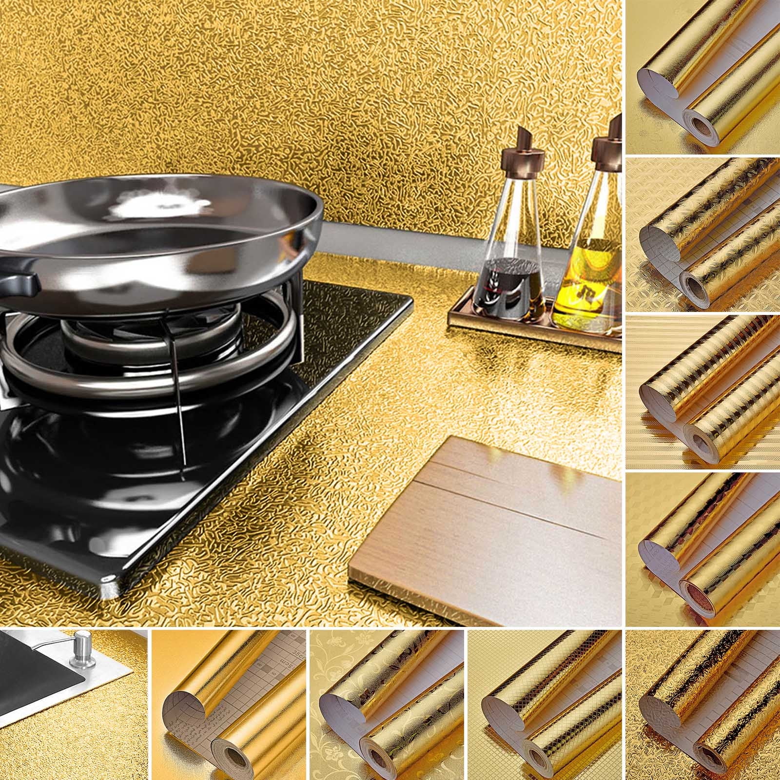 Kitchen PVC Wall Decals Wall Sticker Self-Adhesive Wallpaper,Oil-Proof ...