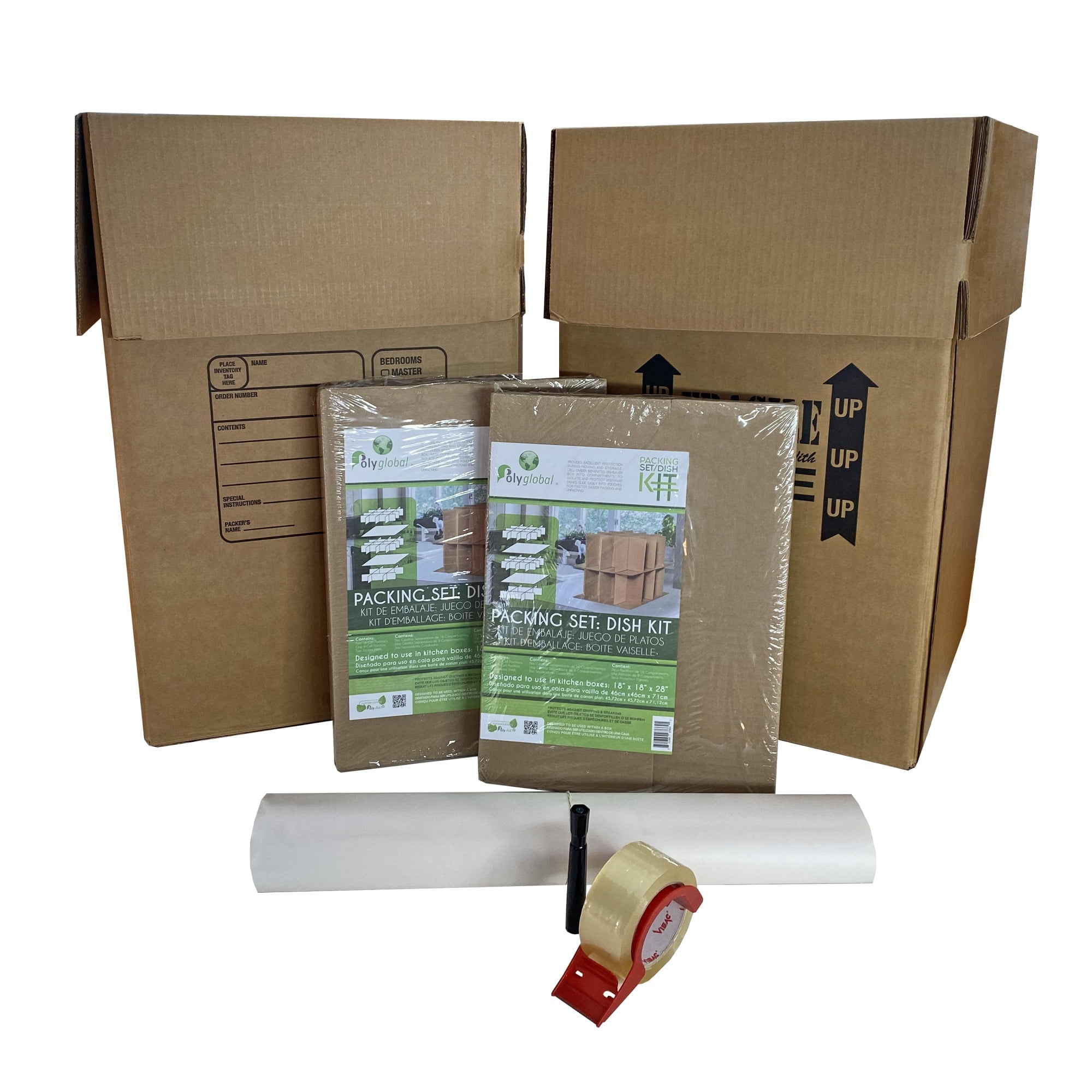Kitchen Packing Boxes & Supplies Kit #2 - 2 Kitchen Boxes & Partitions ...