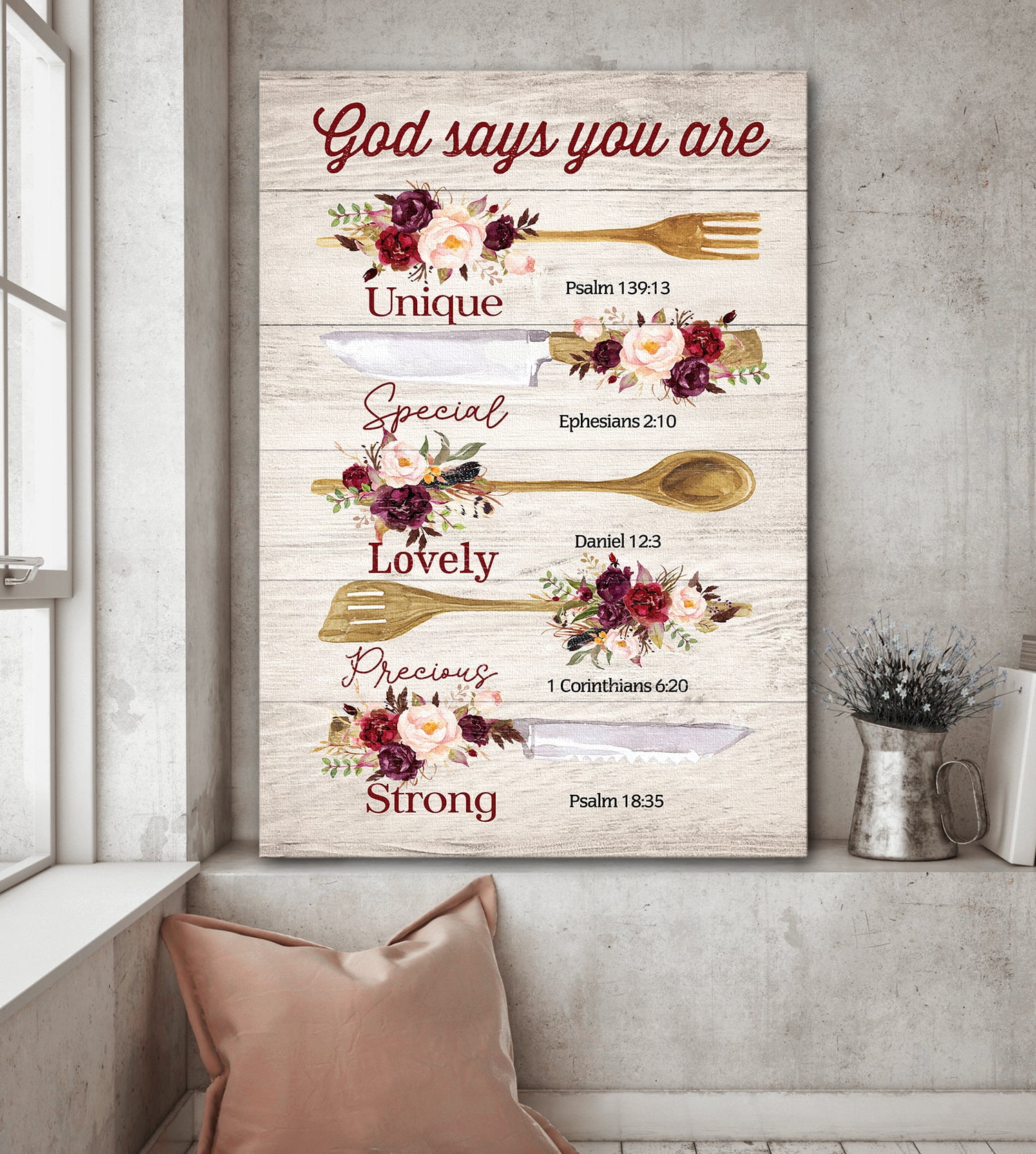 Kitchen Painting, Dinner Time, Flower Drawing, God Says You Are Unique ...