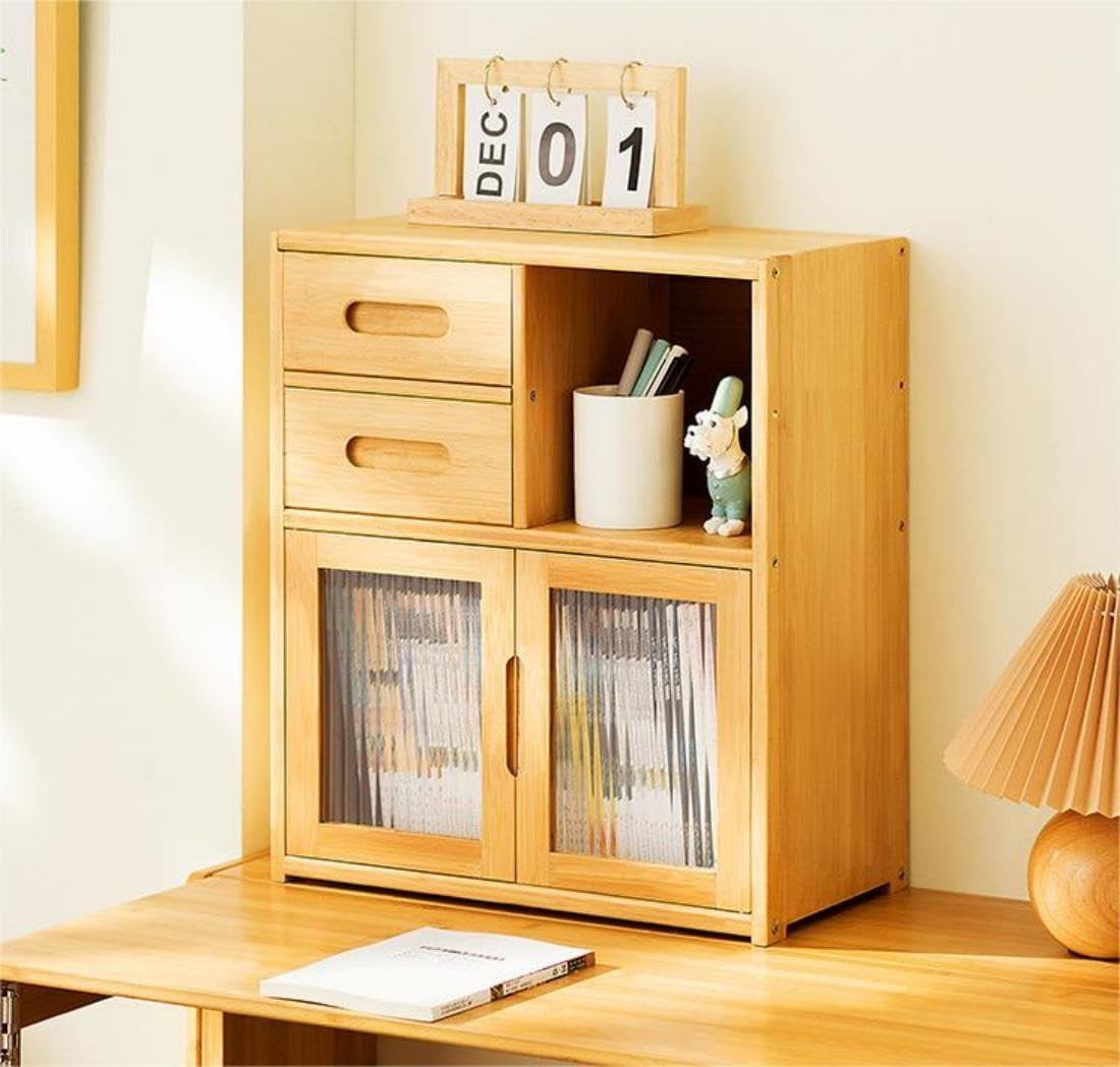 Kitchen Pantry with 2 Drawers, Countertop Sideboard with 3 Doors ...