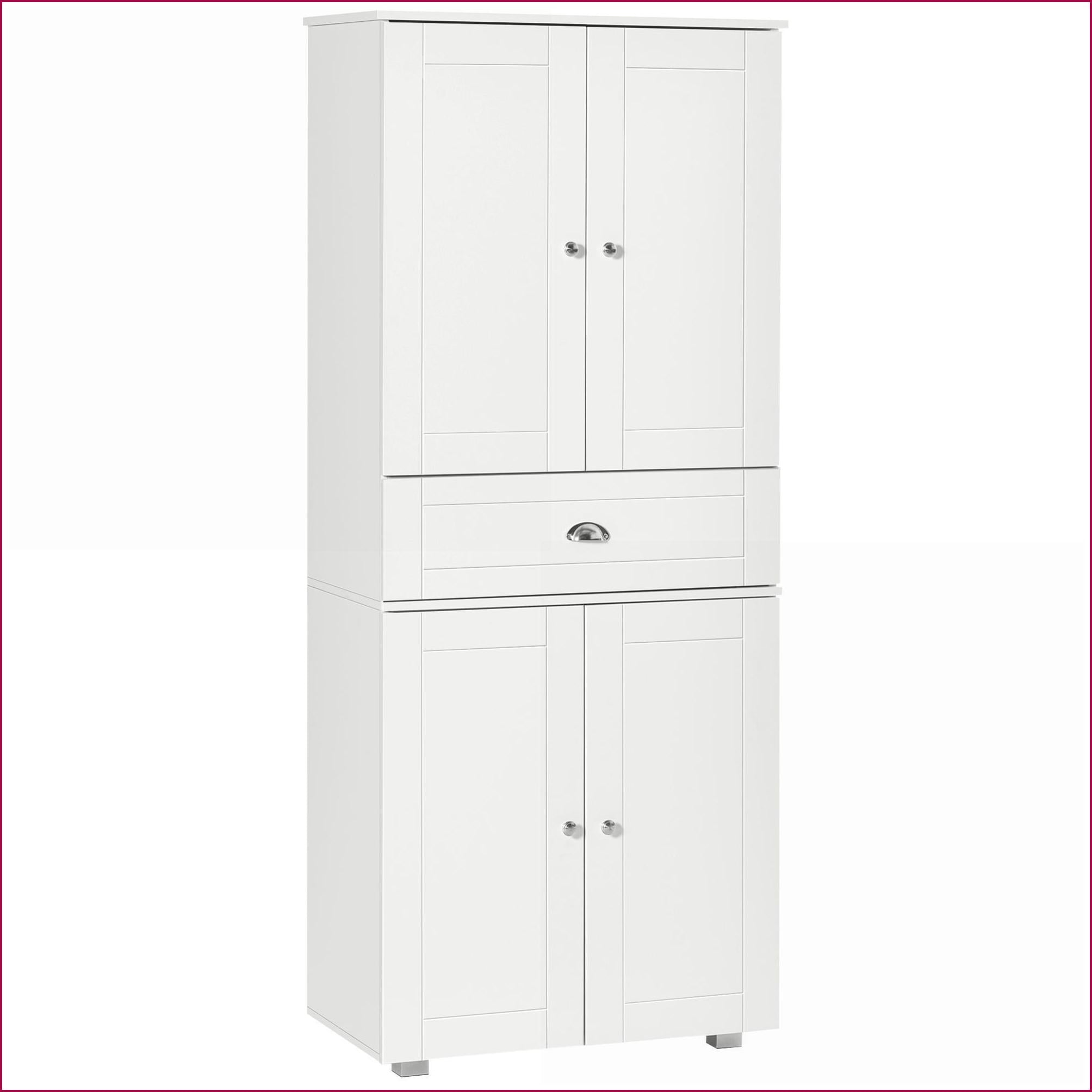 Kitchen Pantry Cabinet, 72” White Freestanding with 2 Double Doors ...
