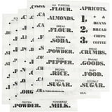 Kitchen Pantry Labels 12 Sheets Preprinted Clear Kitchen Food Labels ...