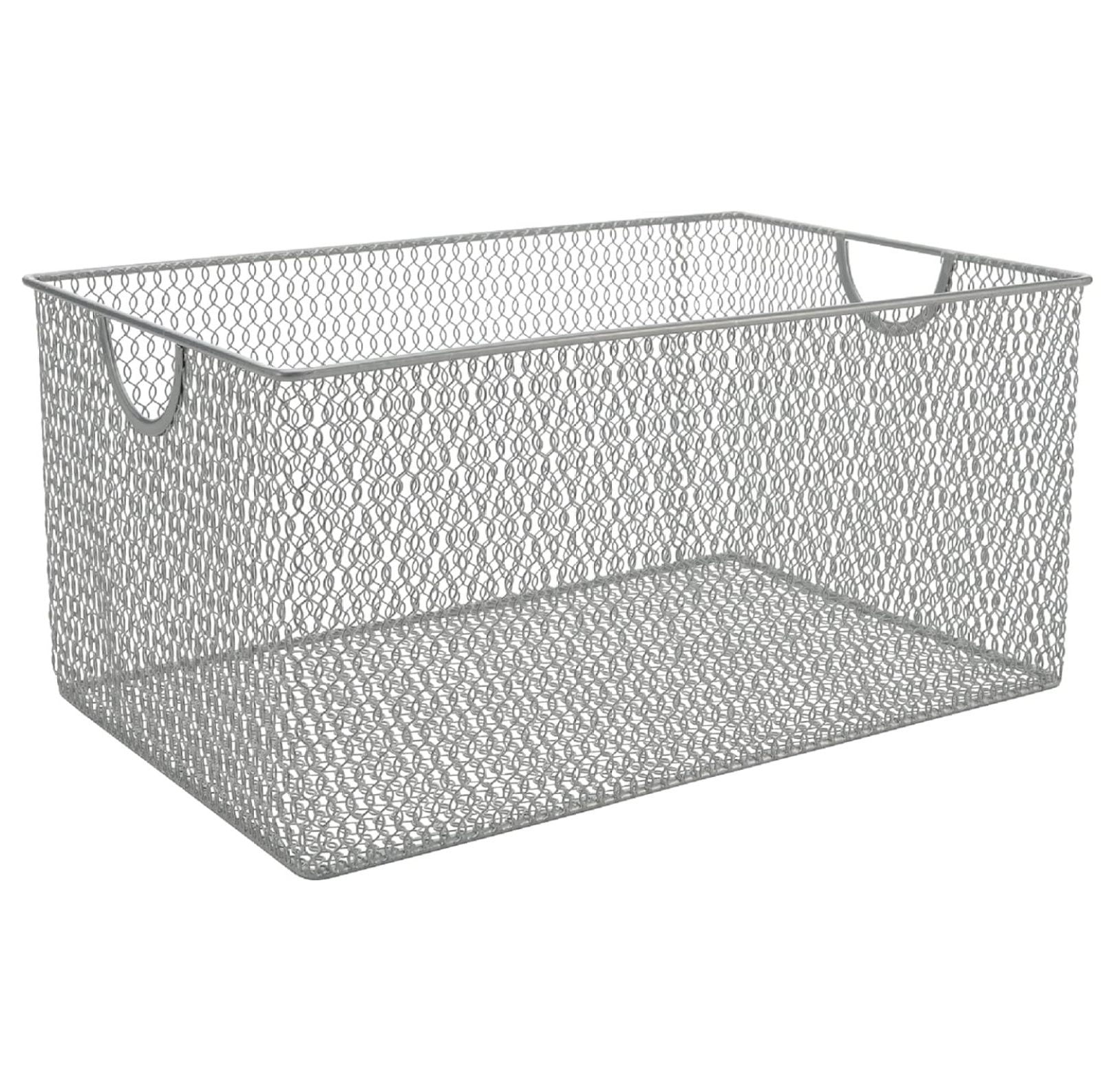 Kitchen Pantry Organizer Wire Basket for Shelves, Cabinets, Pantry ...