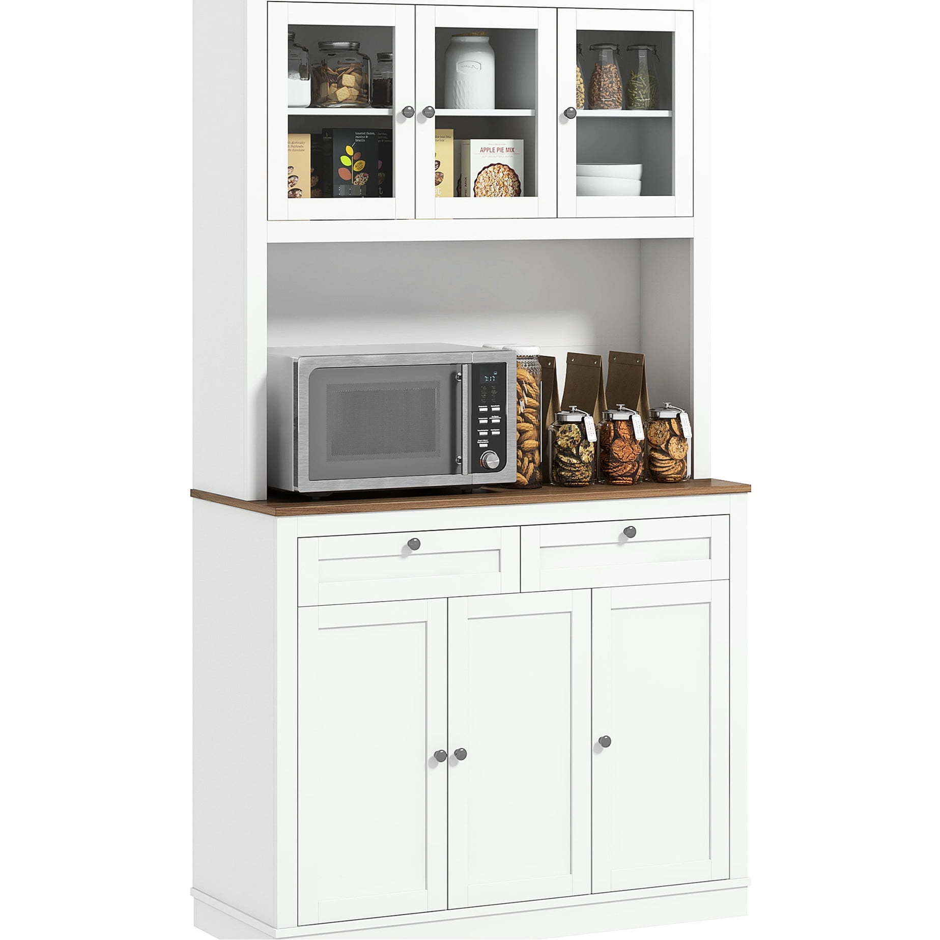 Kitchen Pantry with Versatile Storage | Five Doors for Cookware, Two ...