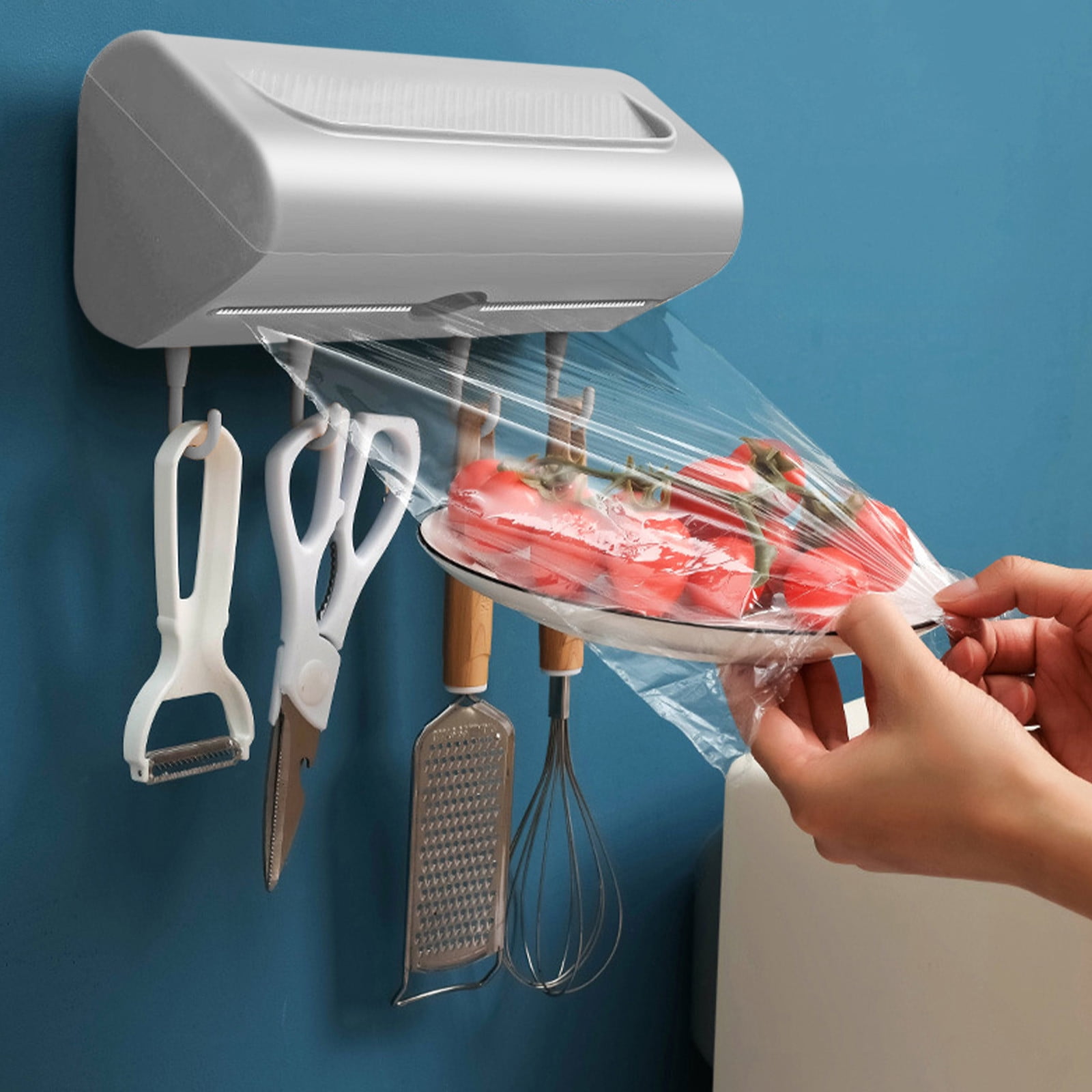 Kitchen Paper Towel Possessor Punch-free Plastic Rag Possessor ...