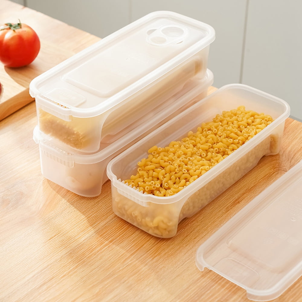 Kitchen Pasta Storage Container Microwave Noodle Canister With Lid for ...