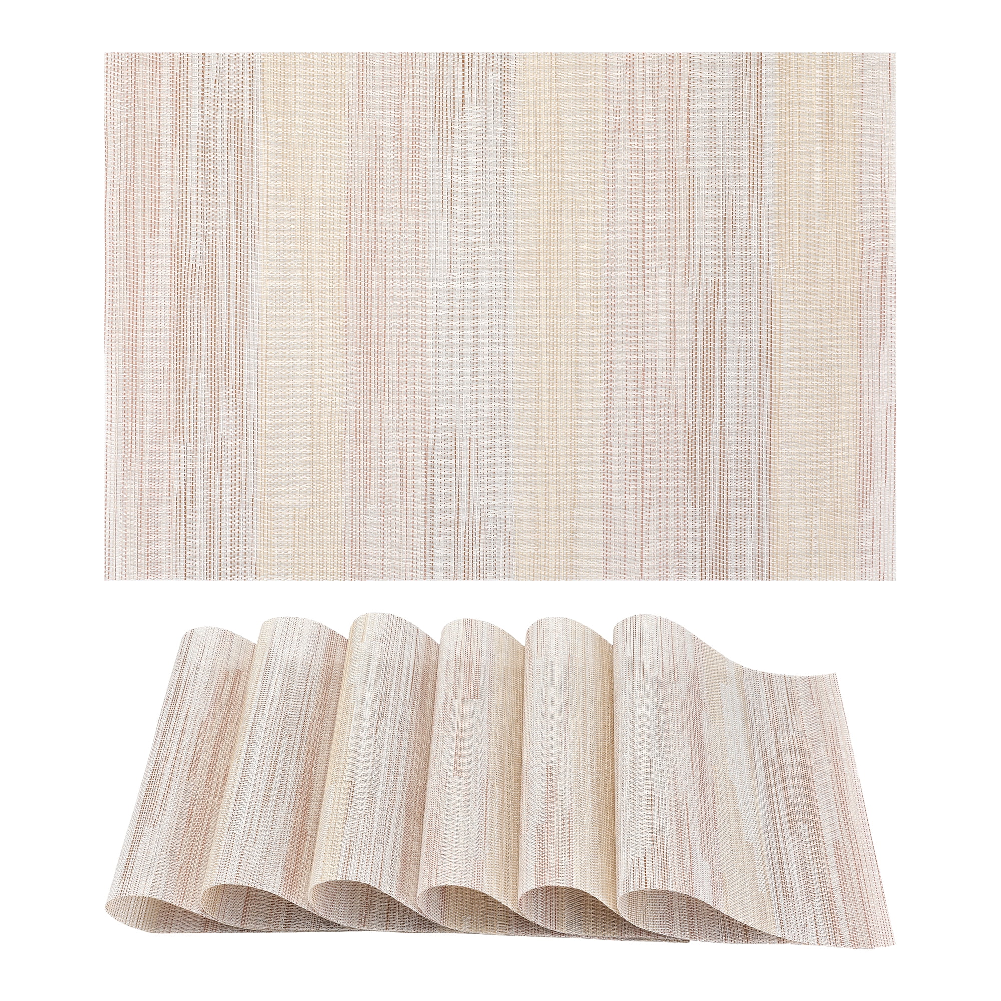 Kitchen Placemats Set of 6 Plastic Placemats for Dining Table Decor ...