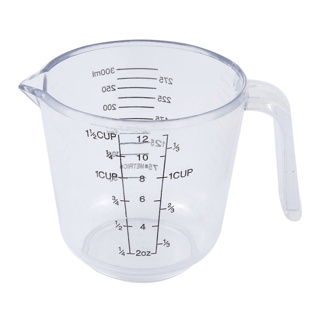 Kitchen Plastic Graduated Scale Liquid Solid Beaker Measuring Cup Clear ...