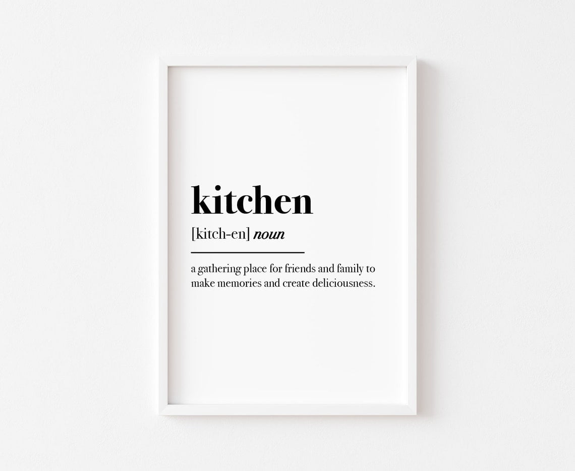 Kitchen Posters, Food Poster, Family Poster, Kitchen Definition ...