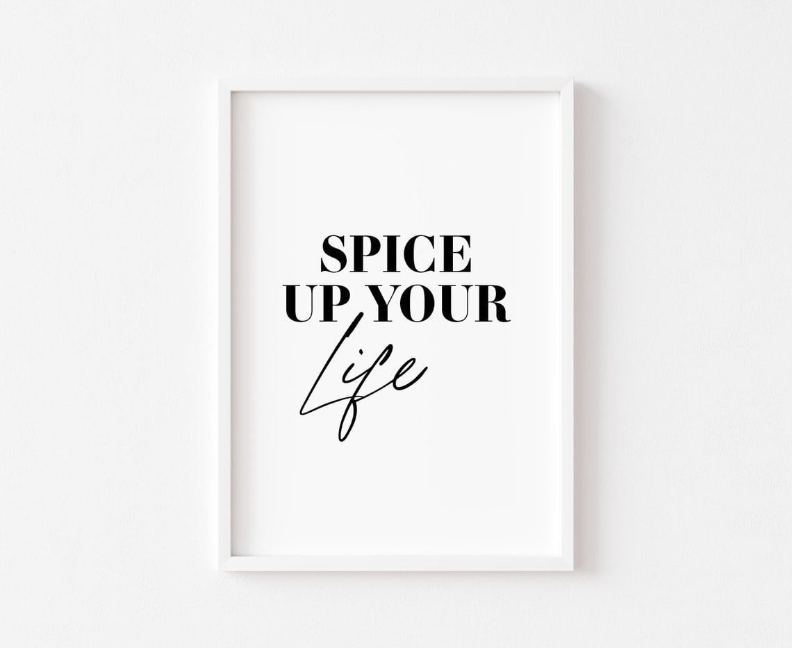 Kitchen Posters, Food Posters, Kitchen Poster, Spice Up Your Life ...