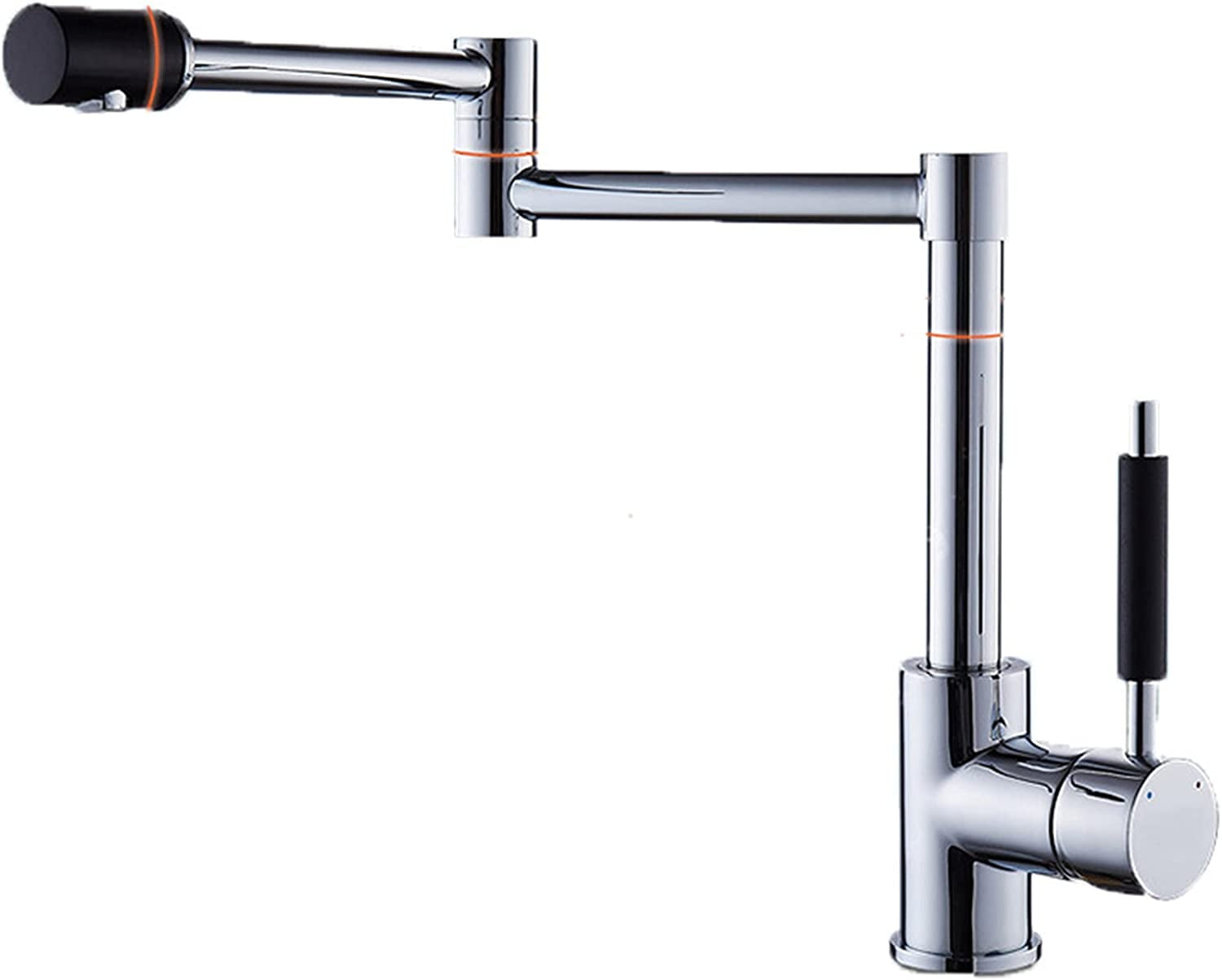 Kitchen Pot Filler Faucet, Brass Deck Mounted Kitchen Faucet, Swing Arm ...