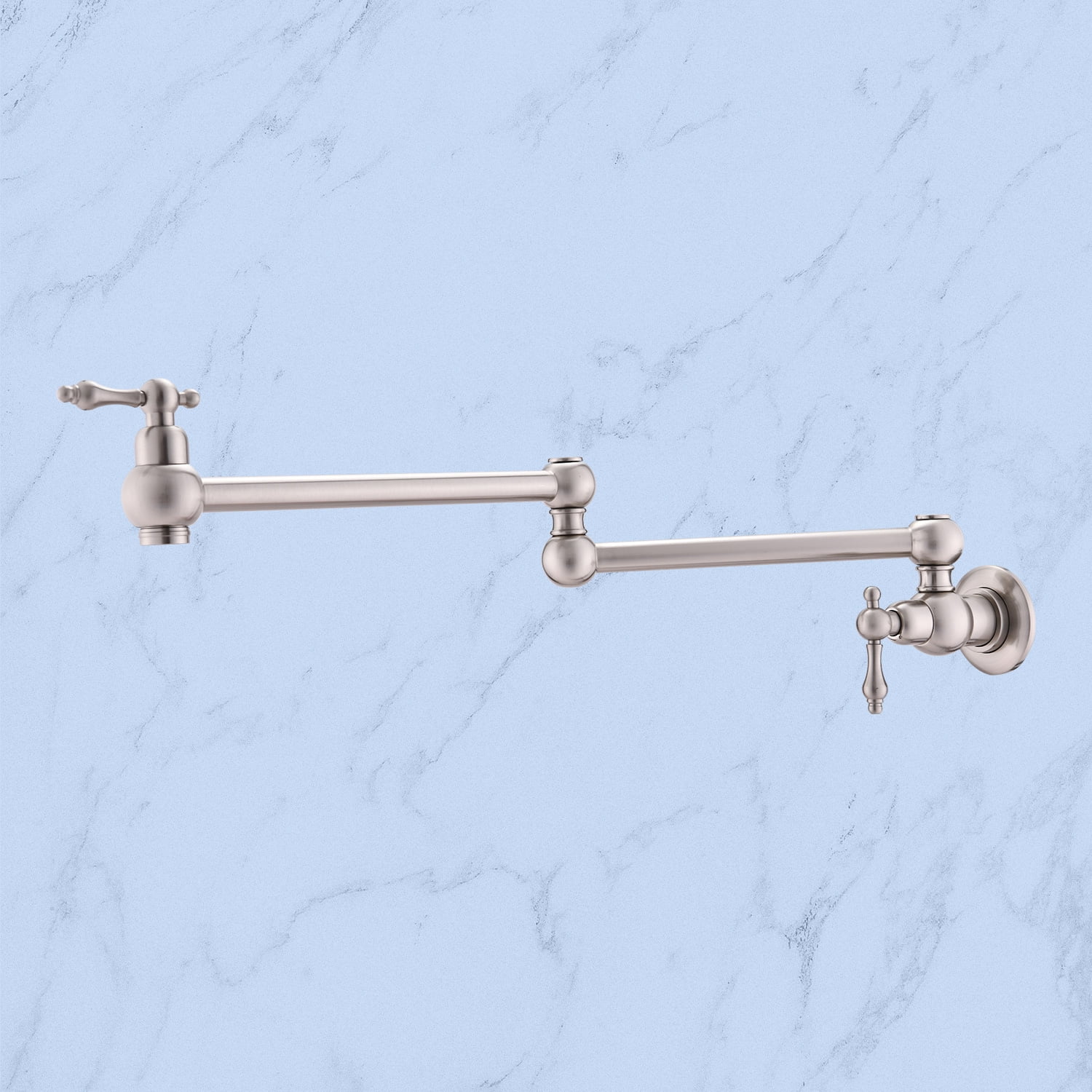 Kitchen Pot Filler Faucet Wall Mount,Brass Folding Stretchable with ...