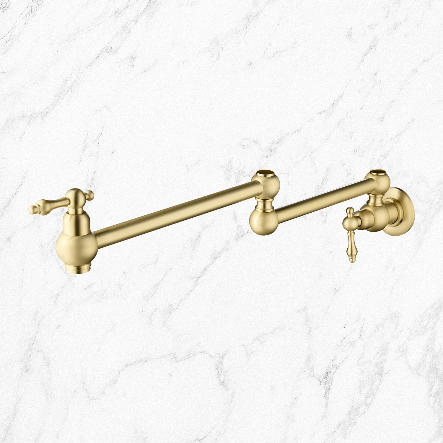Kitchen Pot Filler Faucet Wall Mount,Brass Folding Stretchable with ...
