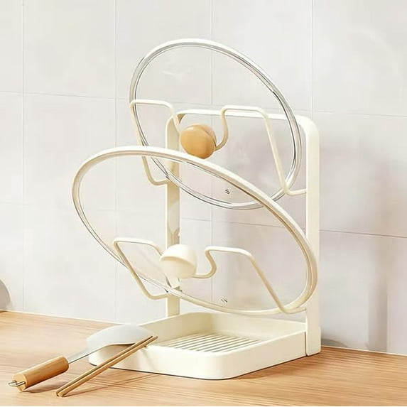 Kitchen Pot Lid Storage Rack，2026 Practical Cooking Tool Rack，Uses ...