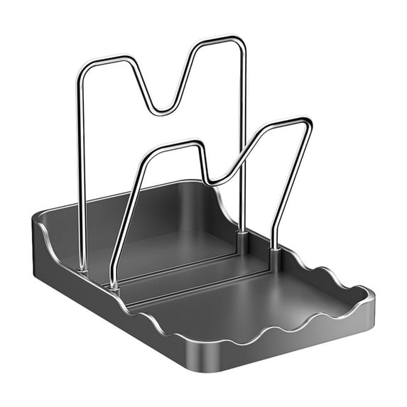 Kitchen Pot Lid Storage Rack With Removable Drip Tray, 304 Stainless ...