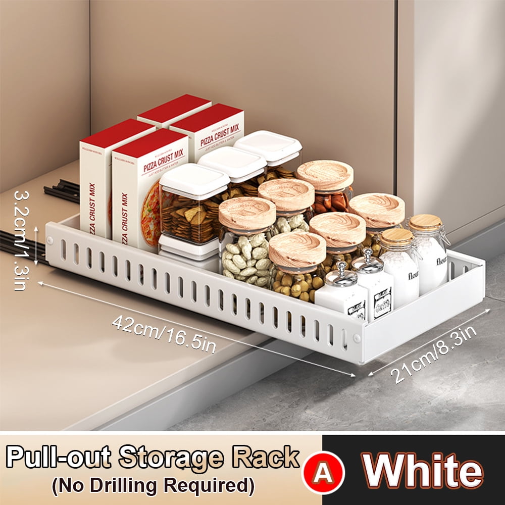 Kitchen Pots and Pans Organizer Under Cabinet Sliding Drawer Pot Lid ...