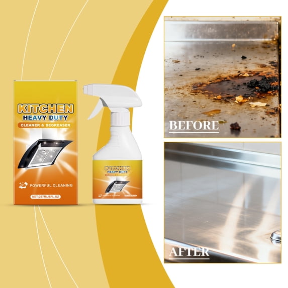 Kitchen Power Cleaner Removes Grease and Stains for Stovetops Sinks ...
