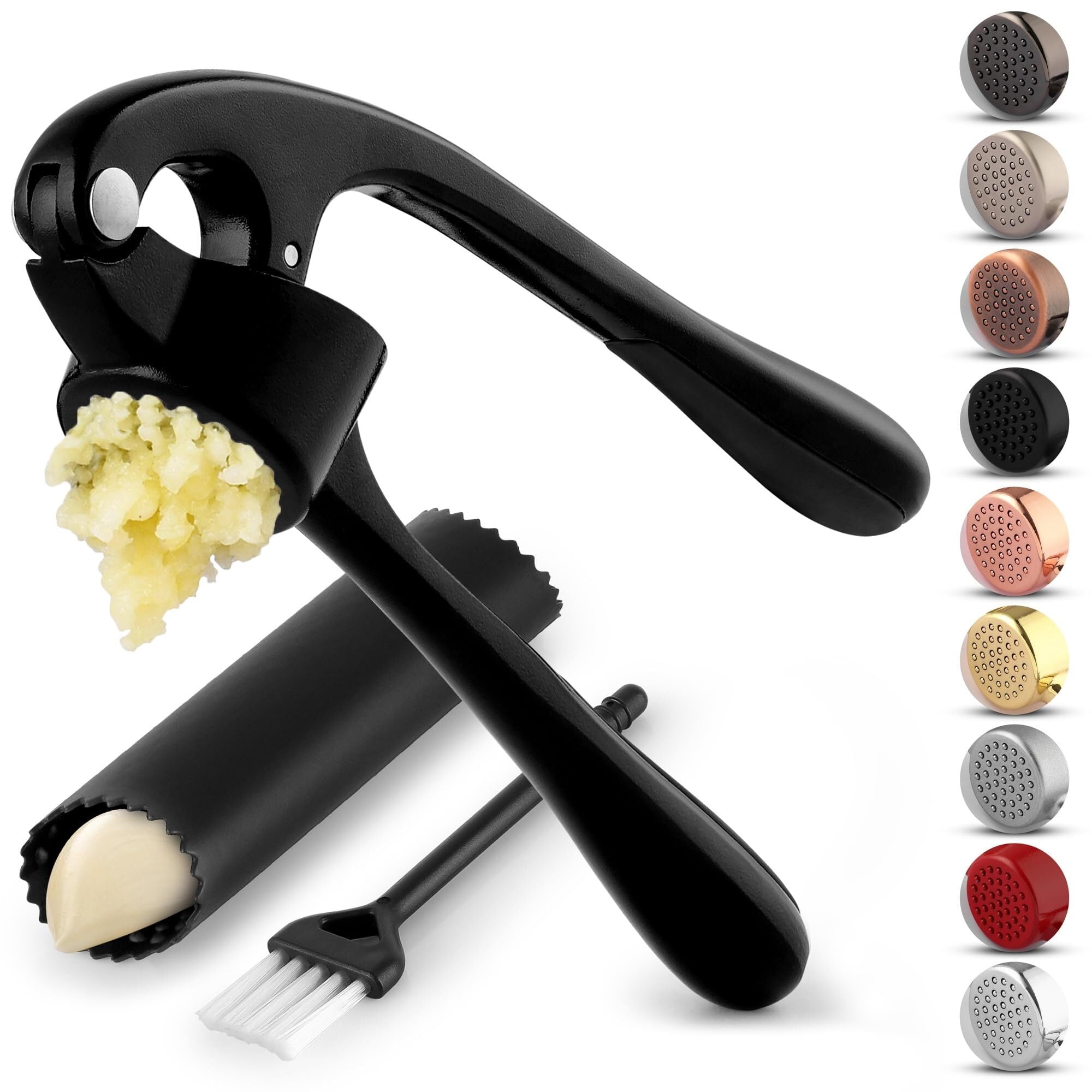 Kitchen Premium Garlic Press Set - Rust Proof & Dishwasher Safe ...