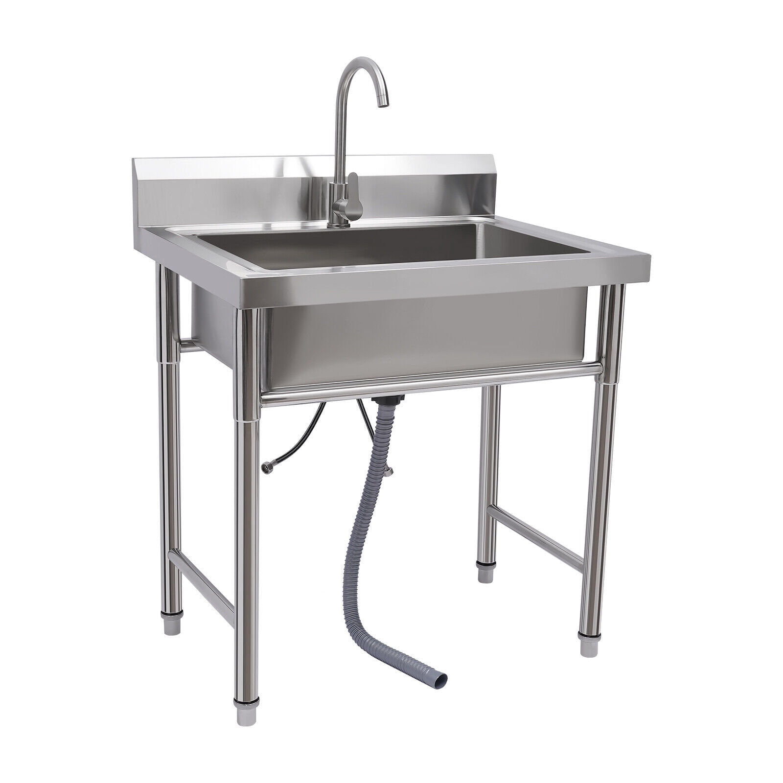 Kitchen Prep & Utility Sink in Stainless Steel - 1 Compartment Prep ...