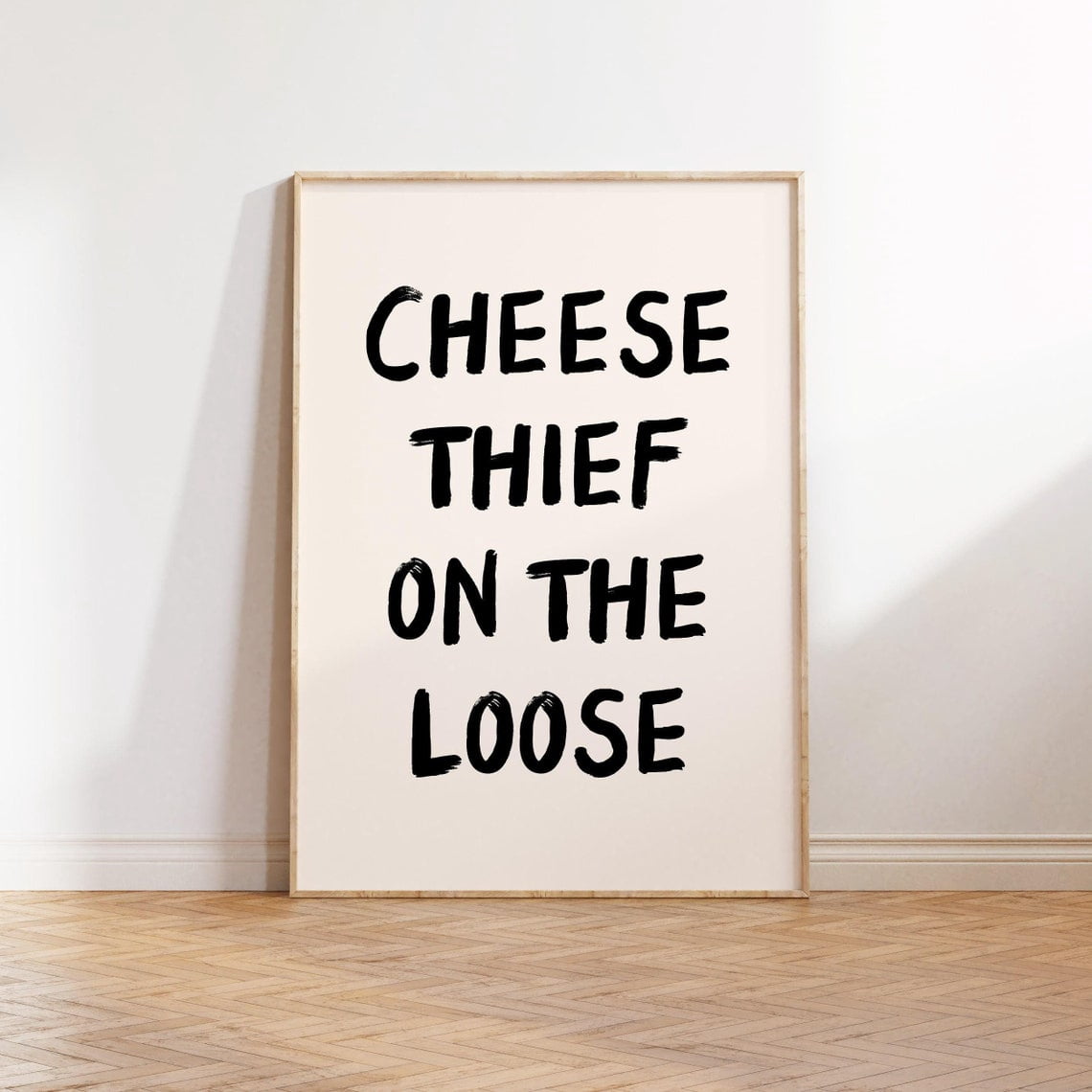 Kitchen Print Cheese Poster Funny Cheese Wall Art Trendy Kitchen Print ...