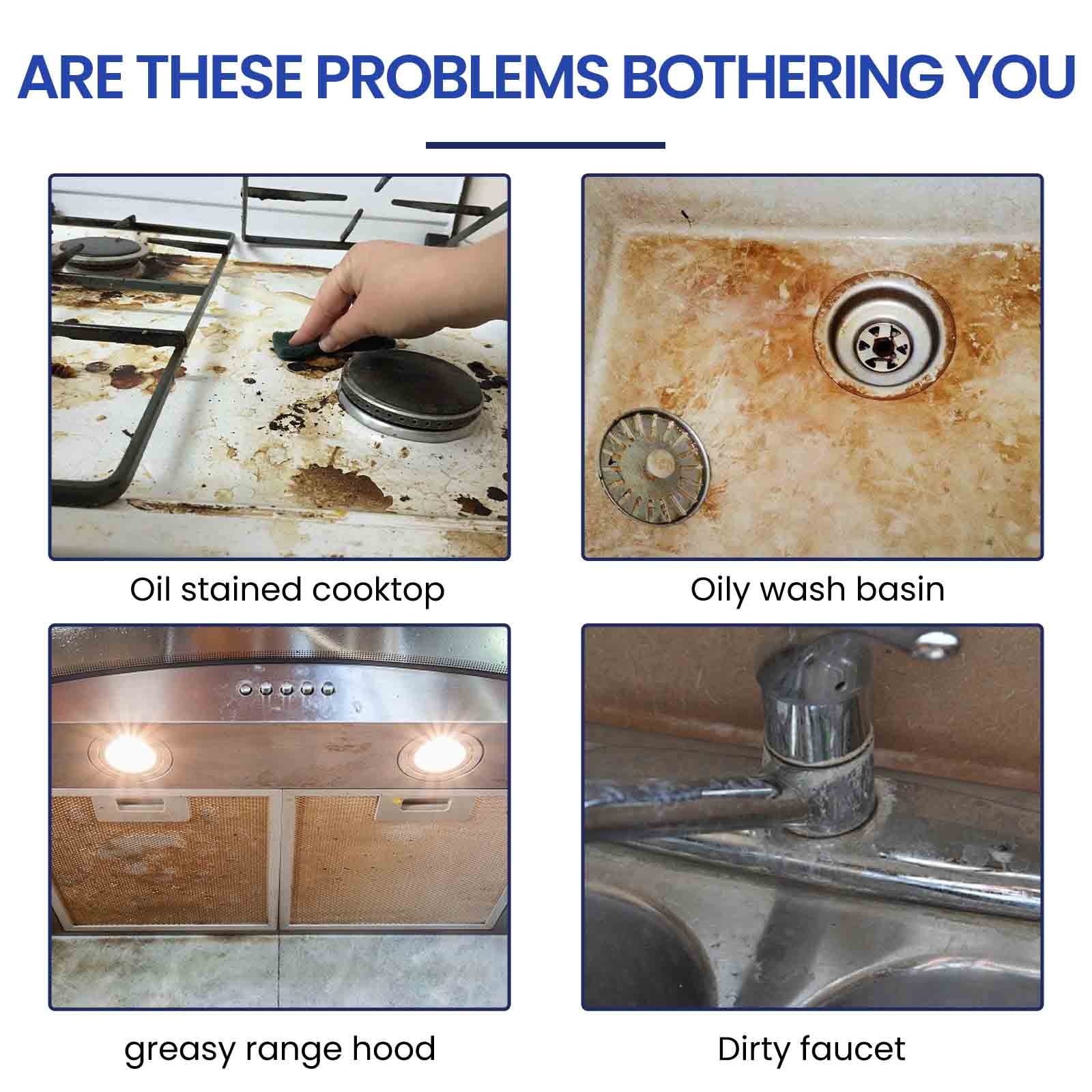 Kitchen Protective Cleaning Powder To Heavy Oil Stains Clean Range Hood ...