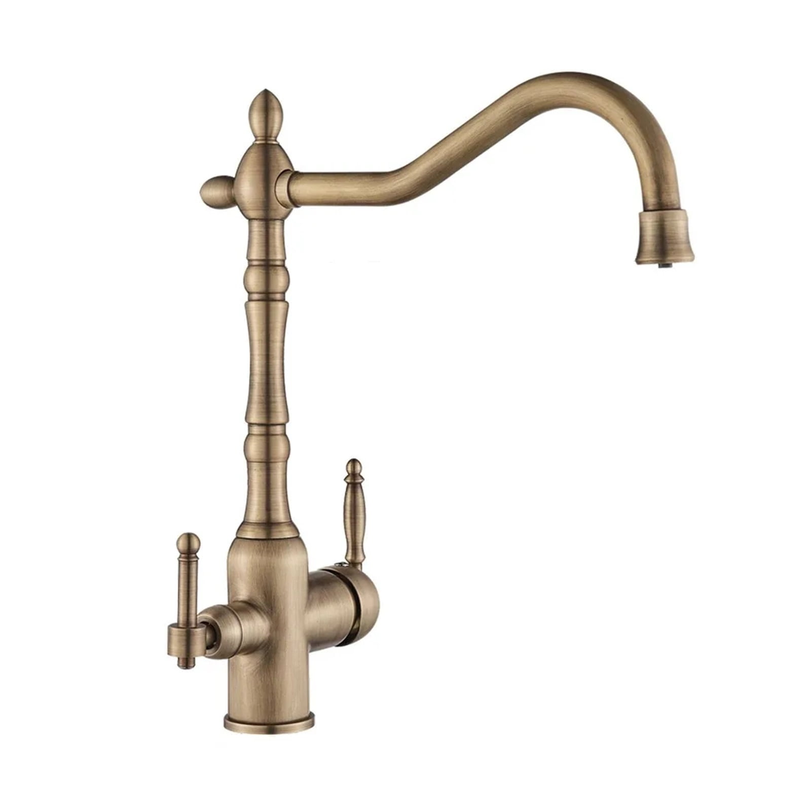Kitchen Purify Faucets Gold Mixer Tap, Cold And Hot 360 Rotation With ...