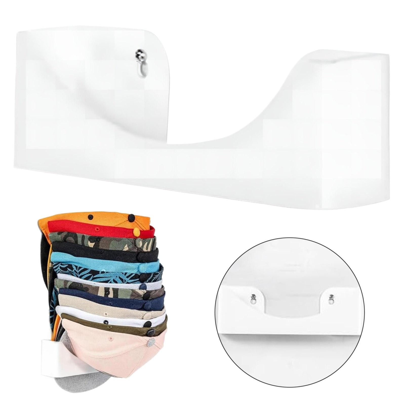 Kitchen Rack Dome Hat Rack Hat Dock 2025 New Wall Vertical Dome Hat ...