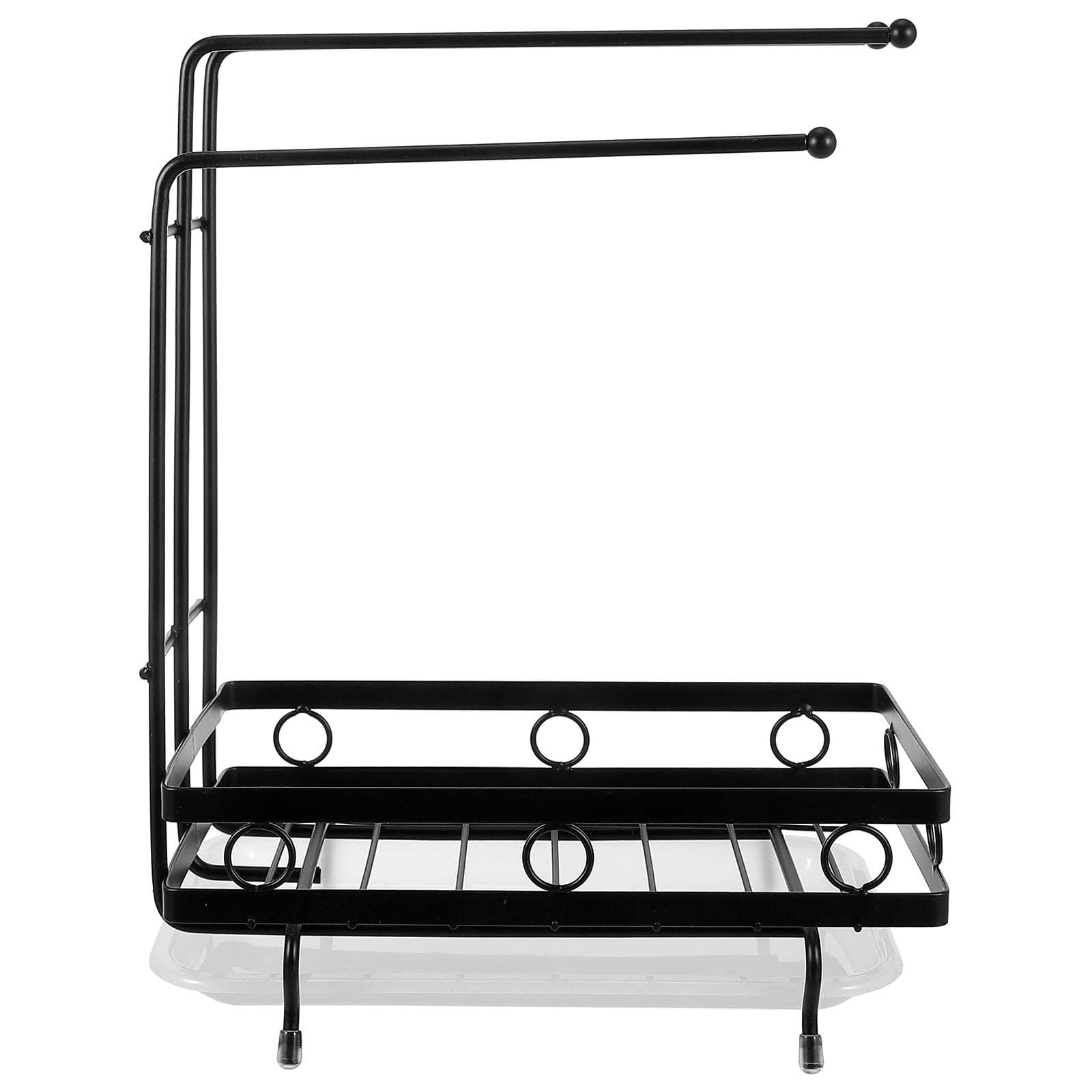 Kitchen Rag Rack Baby Bottle Holder Duster Cloth Sink Countertop Sponge ...