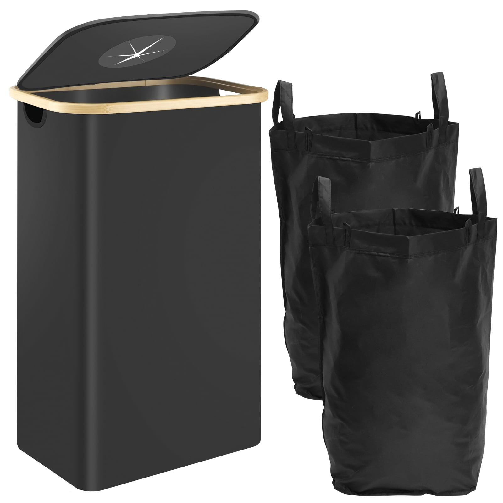 Kitchen Recycle Bin 95L Kitchen Trash Can with Removable Inner Bag ...