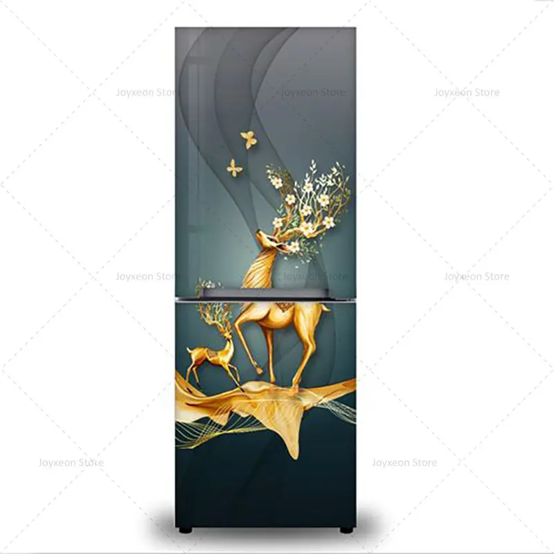 Kitchen Refrigerator Sticker Simple PVC Waterproof Self-adhesive Poster ...