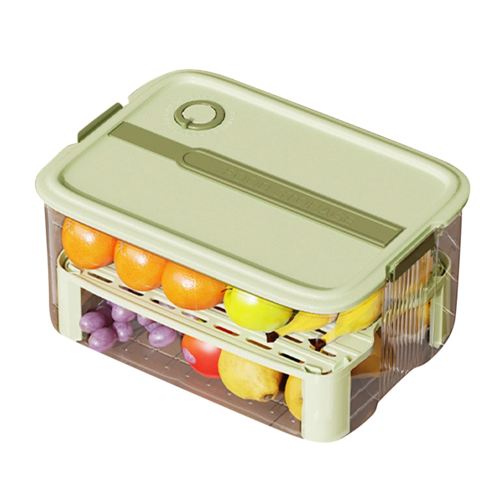 Kitchen Refrigerator Storage Box Portable Fresh-Keeping Box Multi-Layer ...