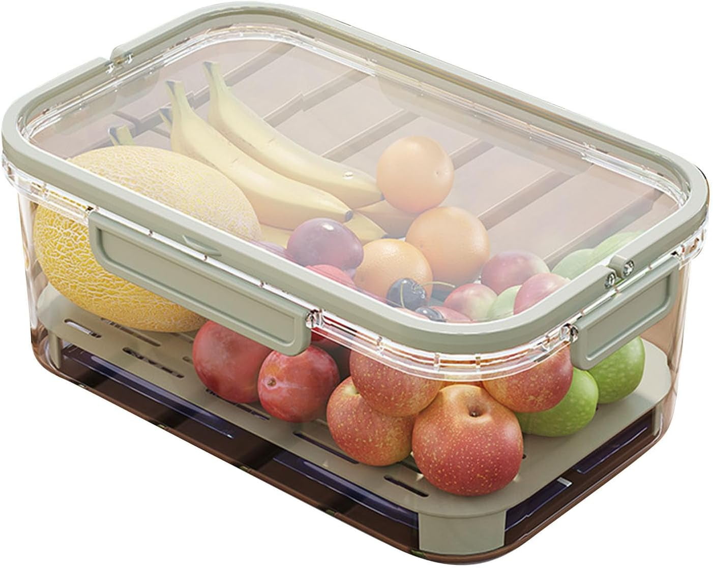 Kitchen Refrigerator Storage Box, Snackle Box with Ice Pack & Handle ...