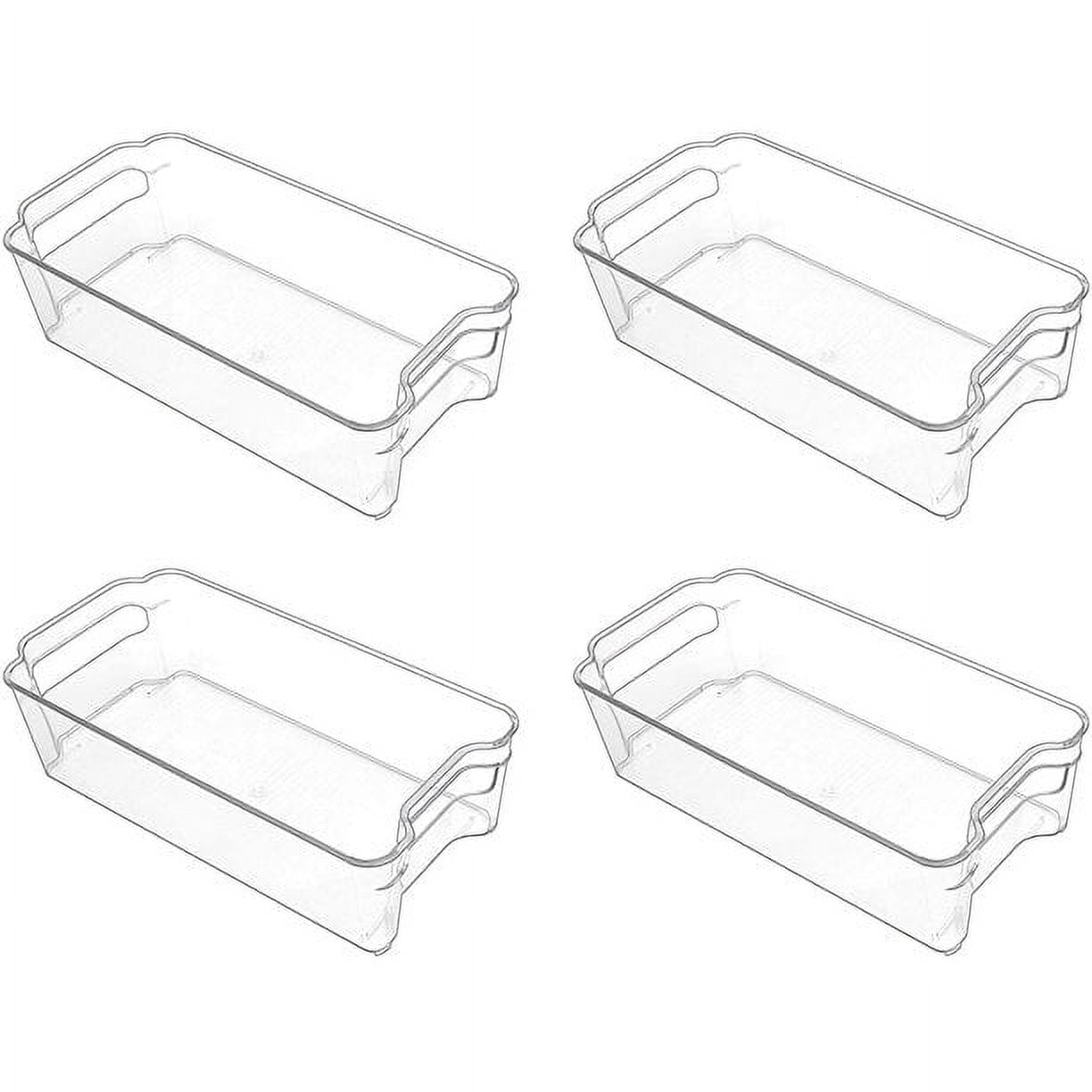 Kitchen Refrigerator Storage Containers Clear Freezer Storage Bins ...
