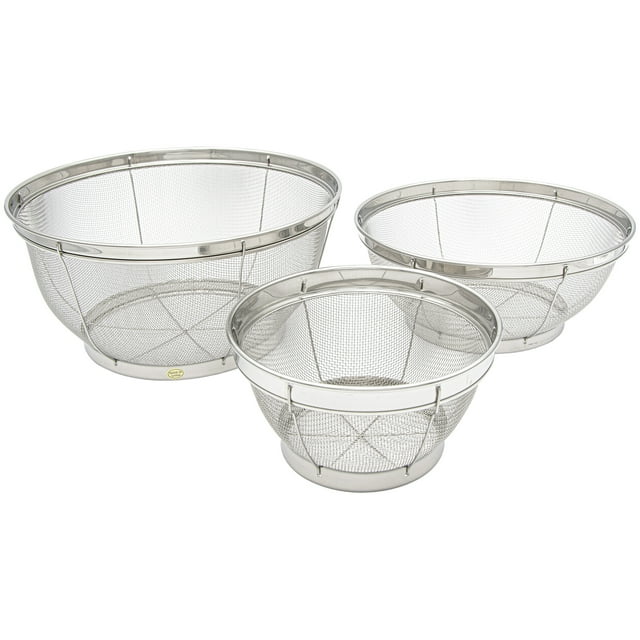 Kitchen-Rite Stainless Steel Mesh 3-Piece Colander Set - Walmart.com
