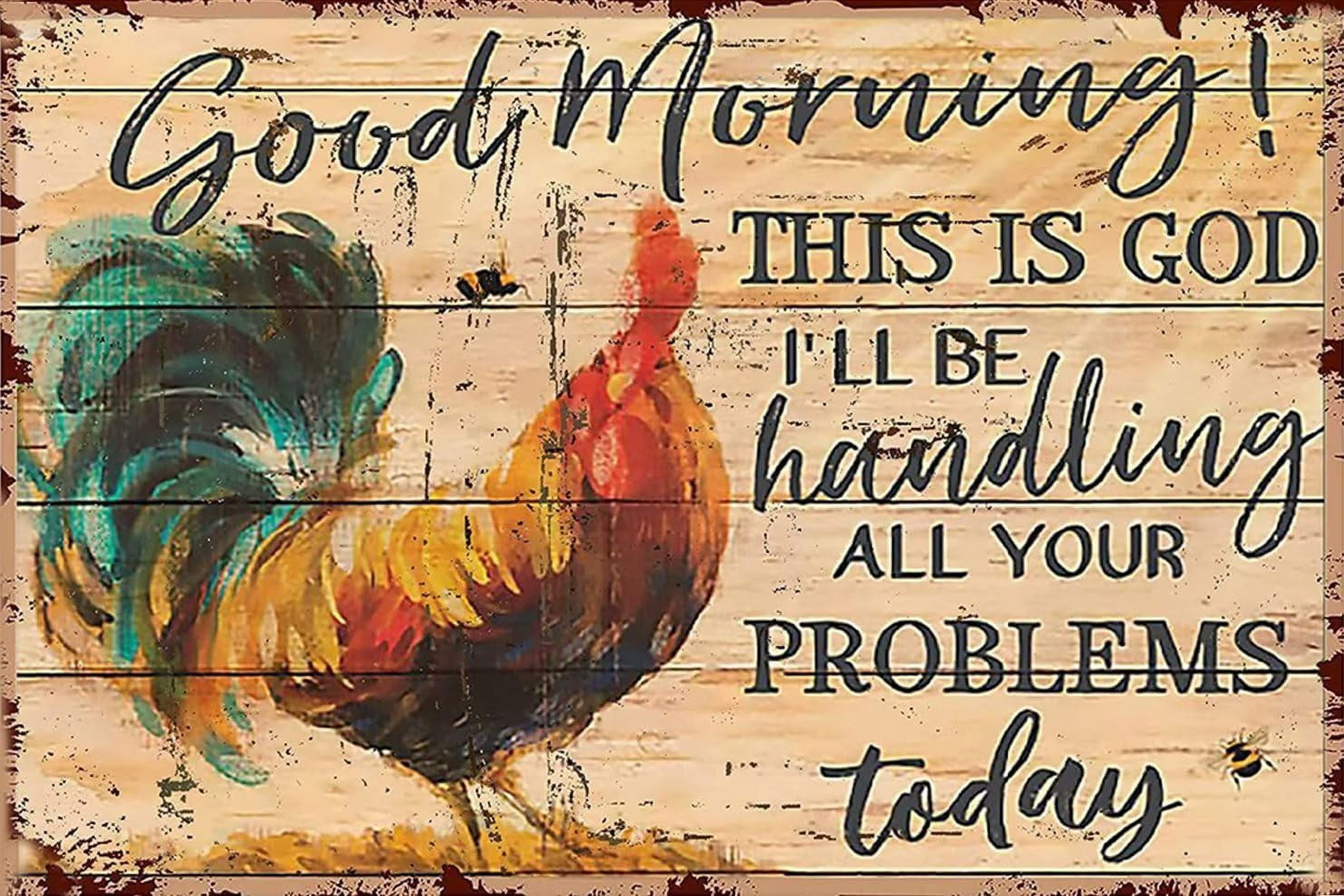 Kitchen Rooster Diamond Art Kits for Adults Beginners Good Morning This ...