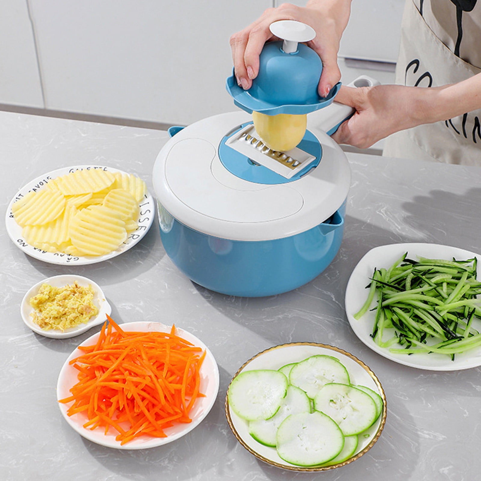 Kitchen Round Vegetable Chopp - Chopper Vegetable Cutter, Food Chopper ...