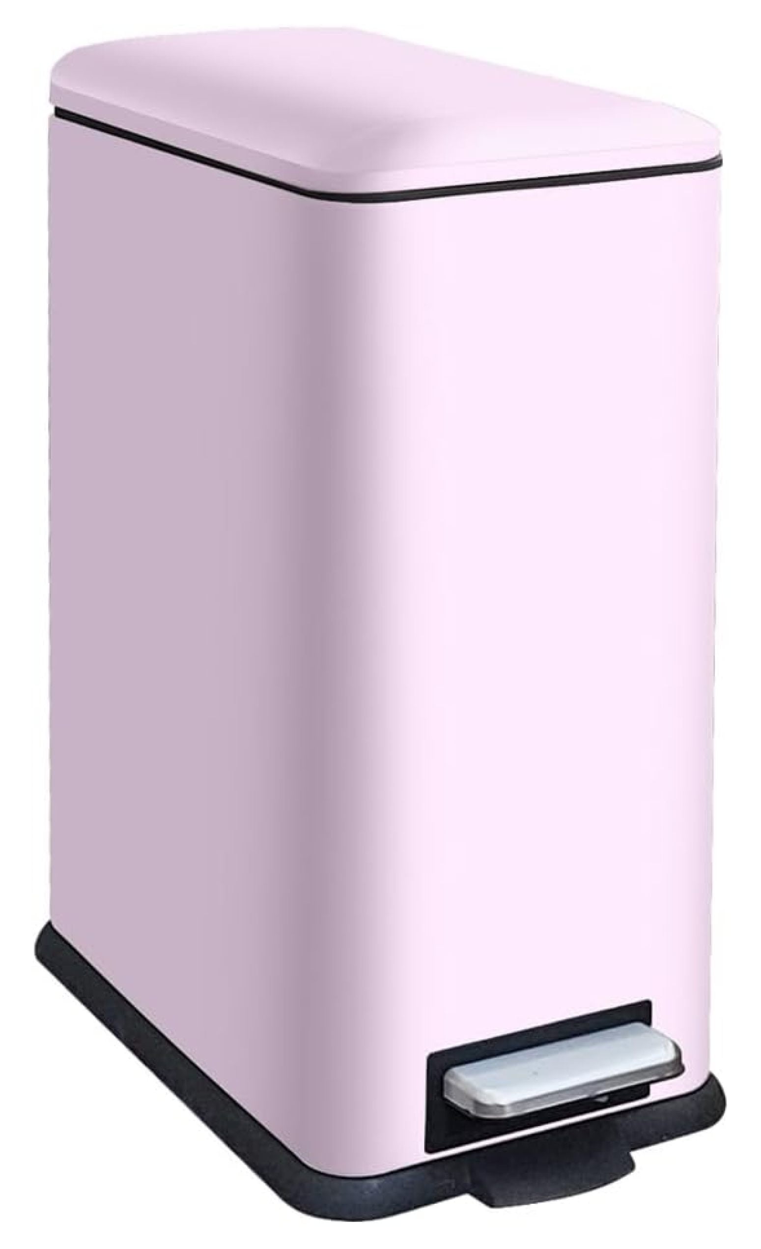 Kitchen Rubbish Bin, 30 L, Slim Pedal Bin with Lid, Stainless Steel ...