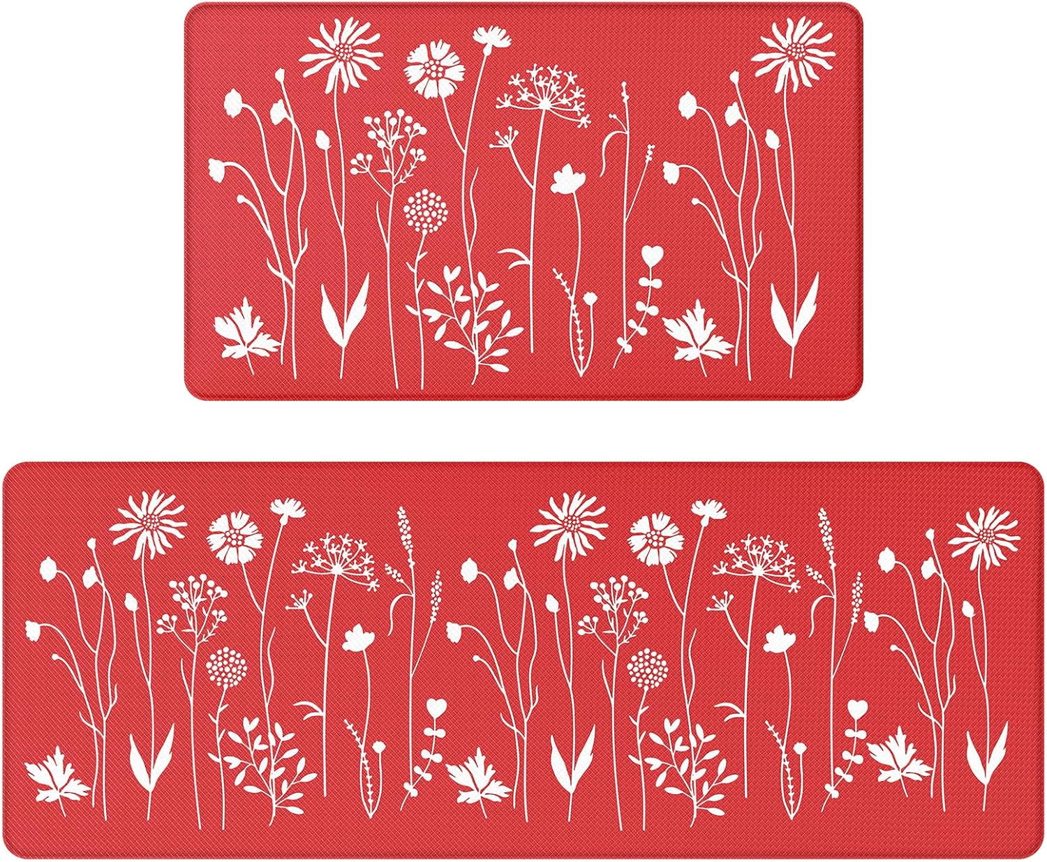 Kitchen Rug Anti Fatigue, Non Skid Cushioned Comfort Standing Kitchen ...