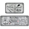 Kitchen Rug Sets of 2 Piece Non Slip Kitchen Rugs and Mats Washable ...