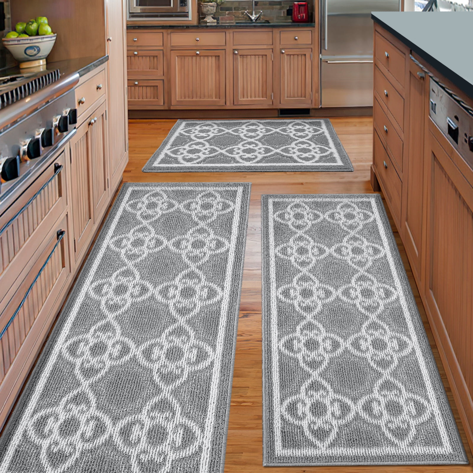Free Shipping! Kitchen Rug Sets 3 Piece With Runner,Farmhouse Kitchen ...