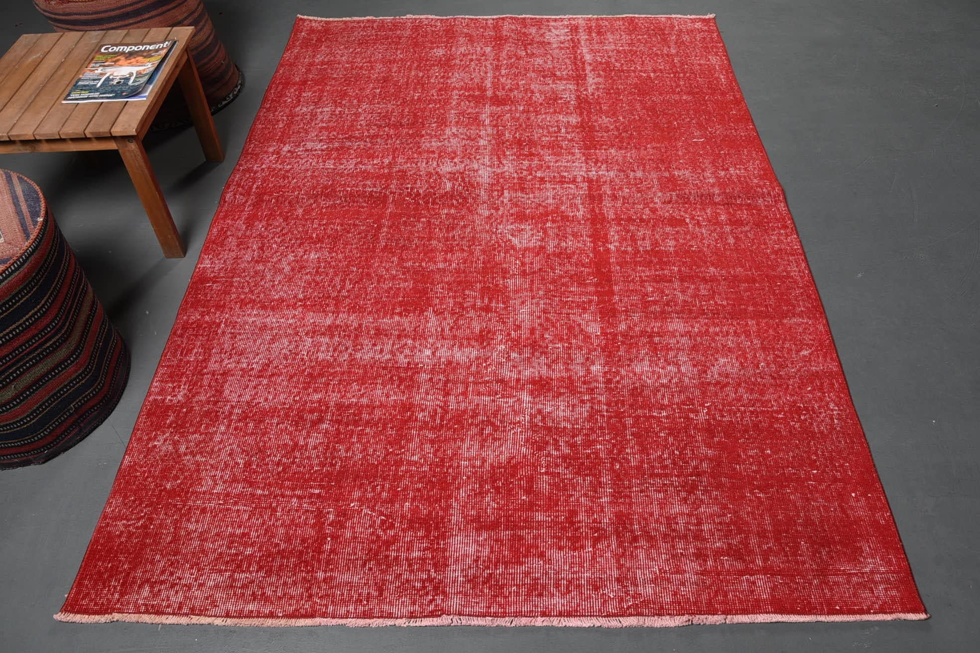 Kitchen Rug, Wool Rug, Turkish Rug, Vintage Rugs, Retro Rug, 4.9x7 ft ...