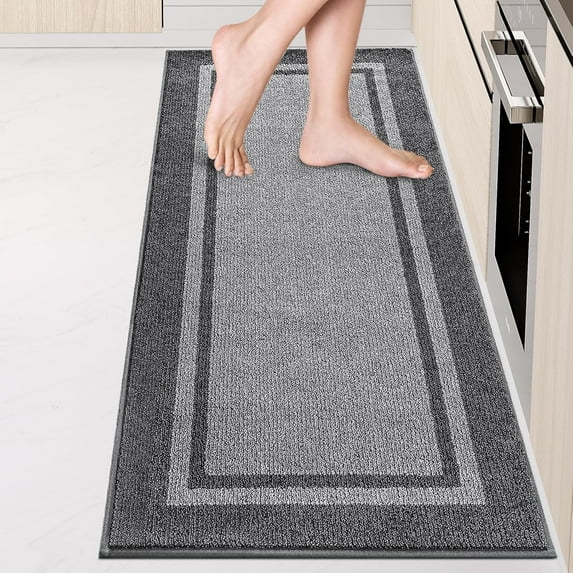 Kitchen Rugs 24" x 70", Non-Slip Machine Washable Kitchen Runner Rugs ...