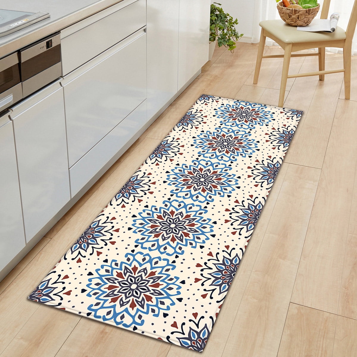 Kitchen Rugs Geometry Print Room Mat Home Kitchen Mats for Floor ...
