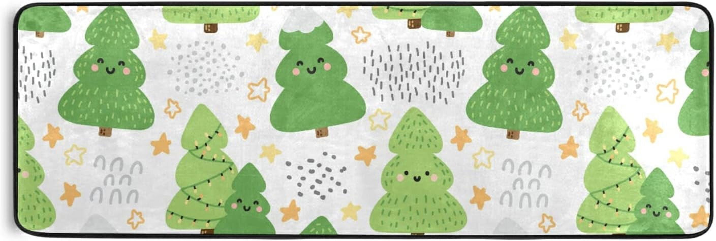 Kitchen Rugs and Mats Non-Skid Washable Runner Rugs Cute Scandinavian ...