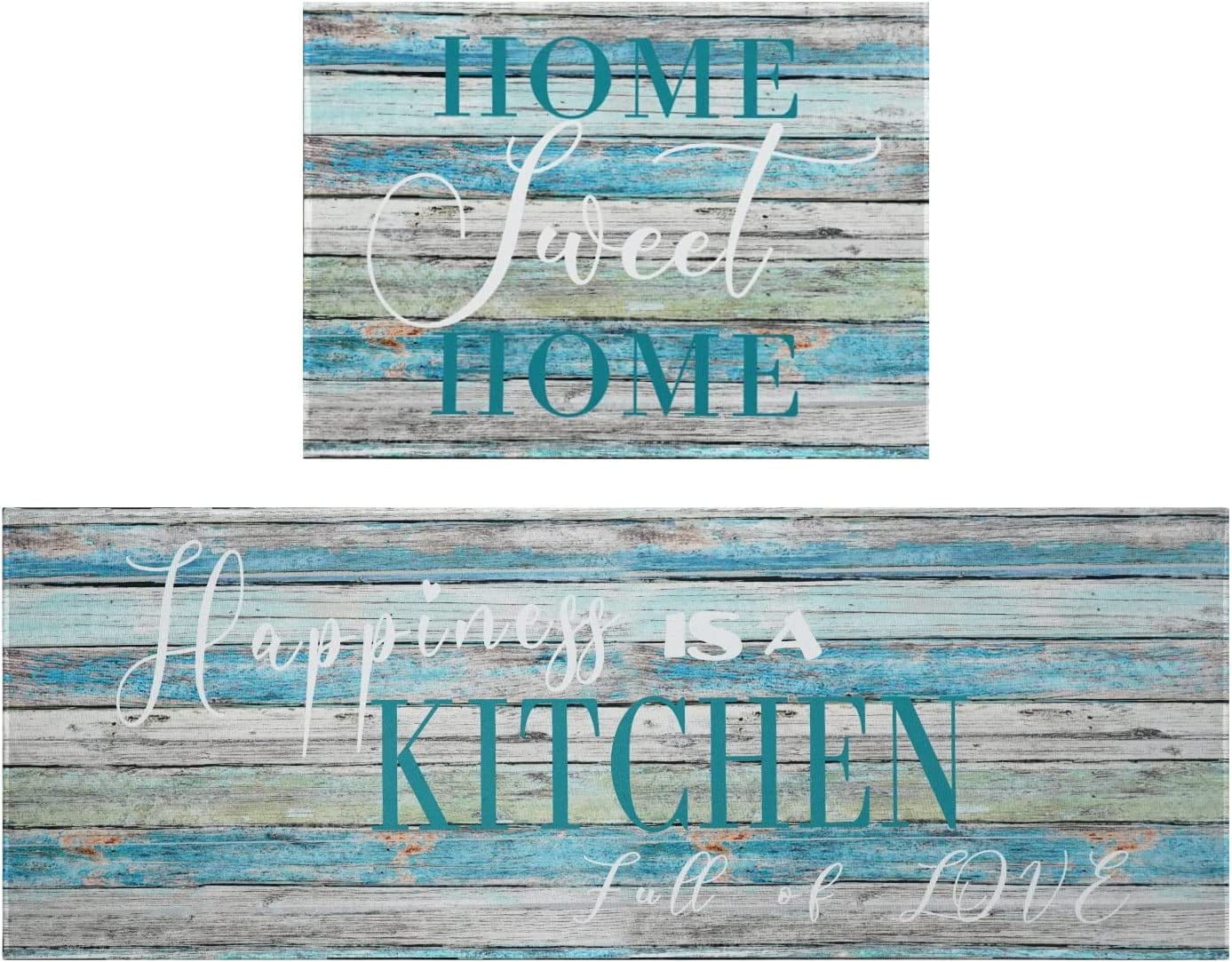Kitchen Rugs and Mats Non Skid Washable Summer Themed Kitchen Mat and ...