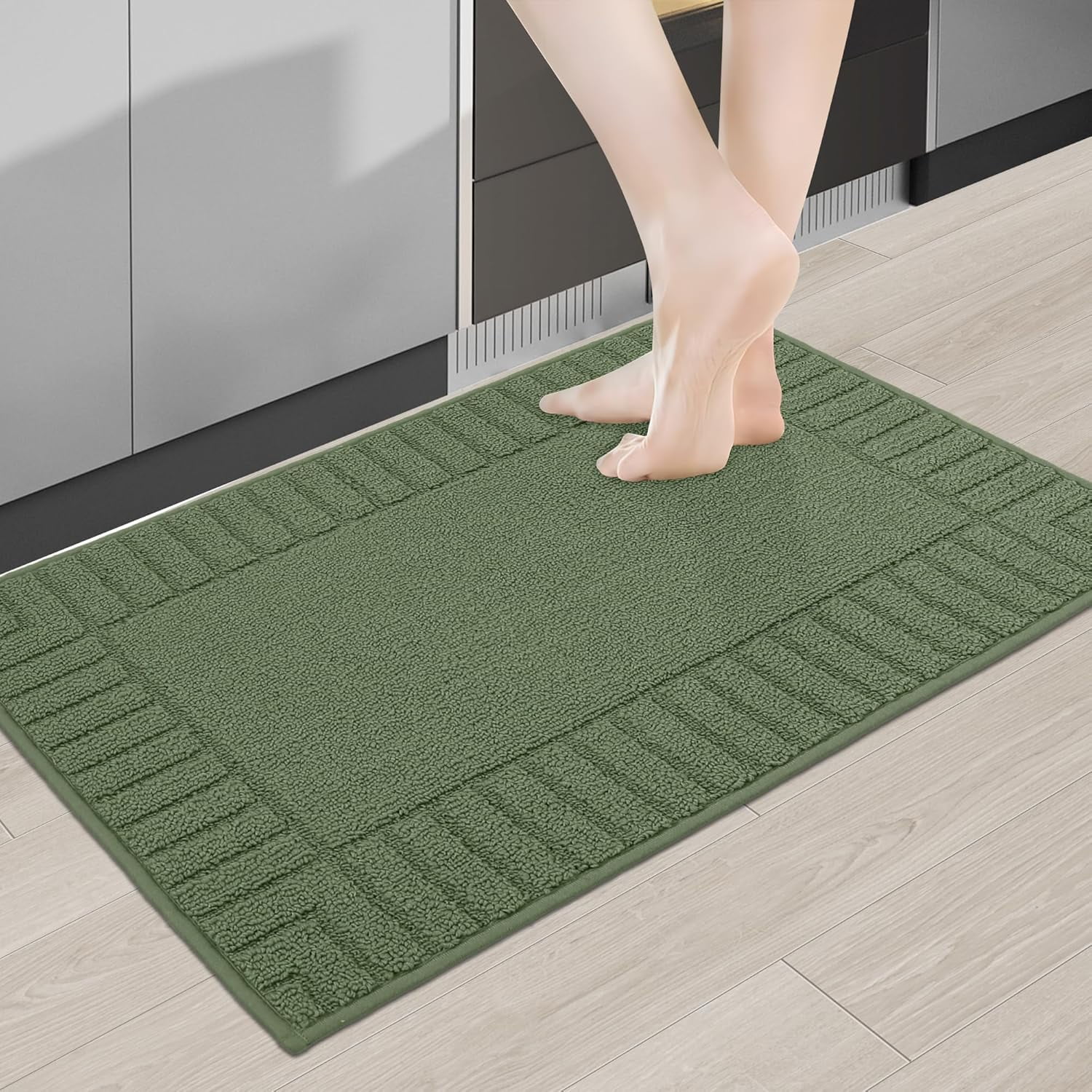 -Kitchen-Rugs-Non Slip-Kitchen-Mats-for-Floor Machine Washable Kitchen ...