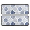 Kitchen Rugs Sets Of 2,Geometric Diamond Striped Pattern Anti Fatigue ...