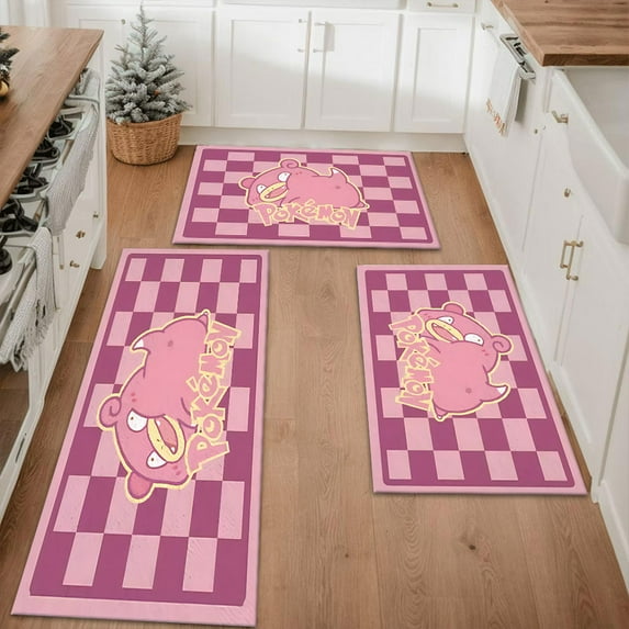 Kitchen Rugs Sets of 3 Non Slip Washable Kitchen Mats for Floor ...