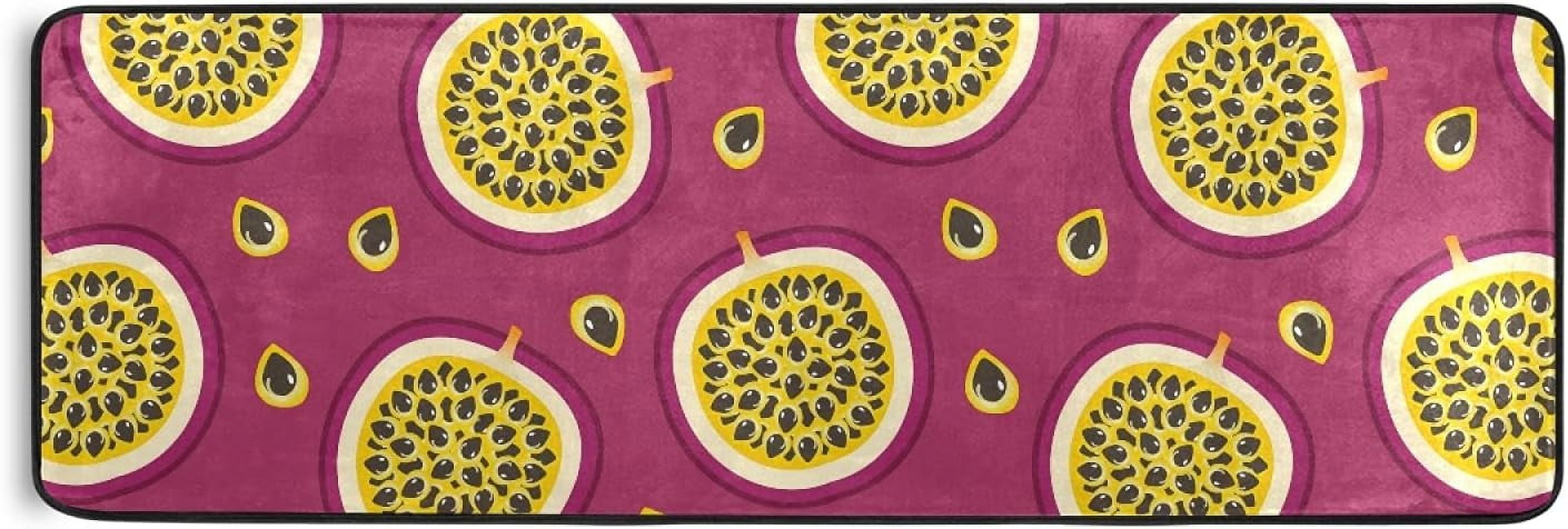 Kitchen Rugs and Mats Non-Skid Washable Runner Rugs Simple Hand Draw ...