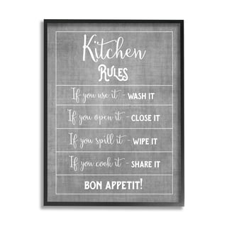 Funny Office Kitchen Rules Printable Kitchen Rules Unframed Print